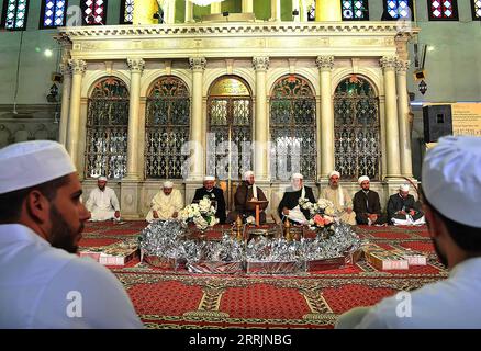 Syrians celebrate the new year in Damascus, Syria, Tuesday, Dec. 31 ...