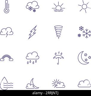Natural phenomena icons Stock Vector Image & Art - Alamy