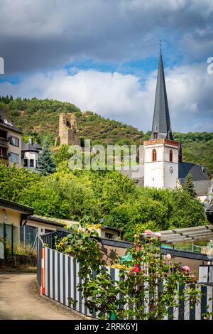 Coraidelstein Castle in Klotten near Cochem on the Moselle, also called ...