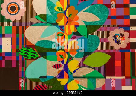 Colourful Modernist Artwork by Brazilian Artist Beatriz Milhazes Stock ...