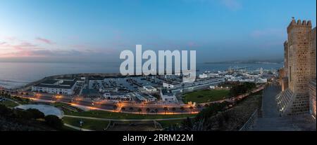 a view to Tangier from the sea, Morocco Stock Photo - Alamy