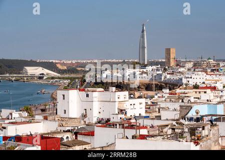 Morocco. Rabat. Mohammed VI Tower. The tallest tower in Morocco ...