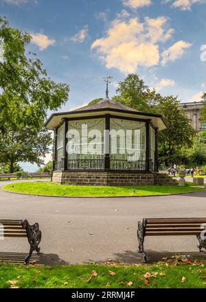 The Bandstand in the gardens of Nottingham Castle Nottinghamshire ...