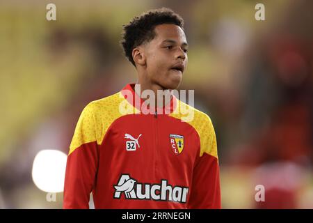 Monaco, Monaco, 2nd September 2023. Ayanda Sishuba of RC Lens reacts ...