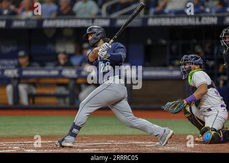 Seattle Mariners' Eugenio Suárez hits a grand slam home run during the ...
