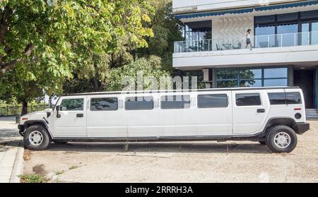 An extra long stretch Hummer limo in Bulgaria Stock Photo - Alamy
