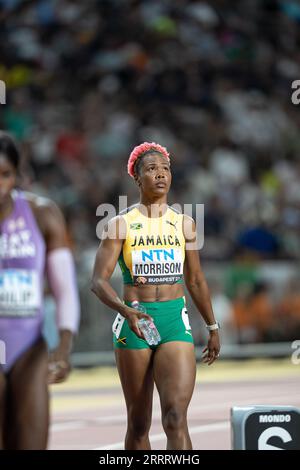 Natasha MORRISON participating in the 4X100 meters relay at the World ...