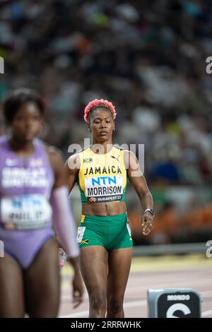 Natasha MORRISON participating in the 4X100 meters relay at the World ...
