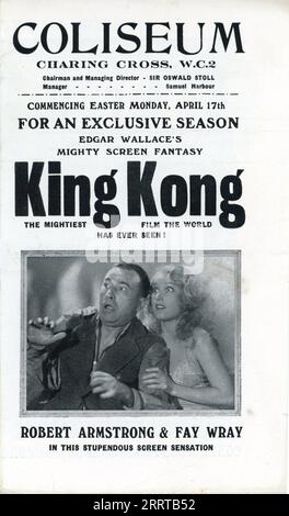 FAY WRAY and ROBERT ARMSTRONG in KING KONG 1933 directors MERIAN C ...