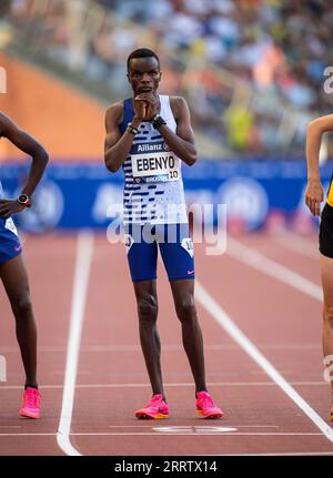 Daniel Simiu Ebenyo of Kenya competing in the men’s 5000m heats at the ...
