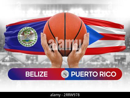 Puerto Rico vs Belize national basketball teams basket ball match ...