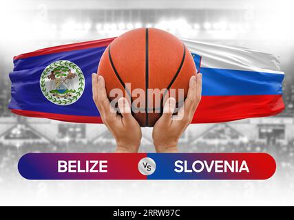 Slovenia vs Belize national basketball teams basket ball match ...