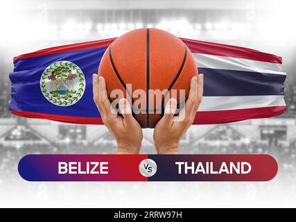 Thailand vs Belize national basketball teams basket ball match ...