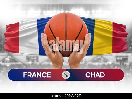 Chad vs France national basketball teams basket ball match competition ...