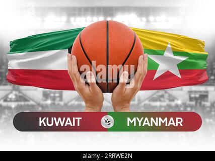 Myanmar vs Kuwait national basketball teams basket ball match ...