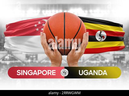Uganda vs Singapore national basketball teams basket ball match ...