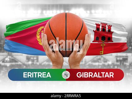 Gibraltar vs Eritrea national basketball teams basket ball match ...