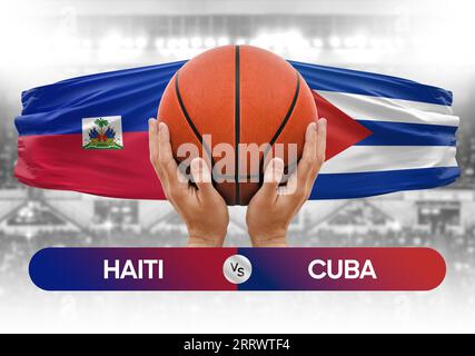 Cuba vs Haiti national basketball teams basket ball match competition ...