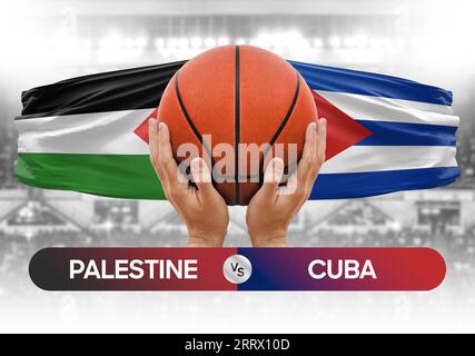 Cuba vs Palestine national basketball teams basket ball match ...