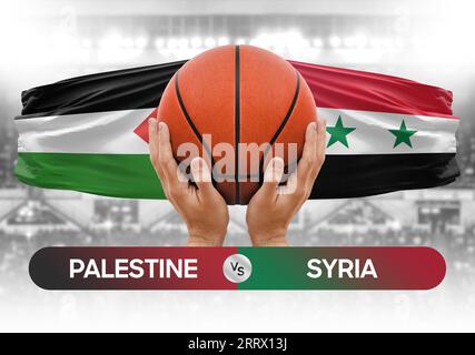 Syria vs Palestine national basketball teams basket ball match ...
