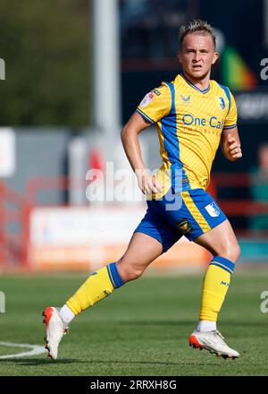 Louis Reed of Mansfield Town in action during the Sky Bet League 1 ...