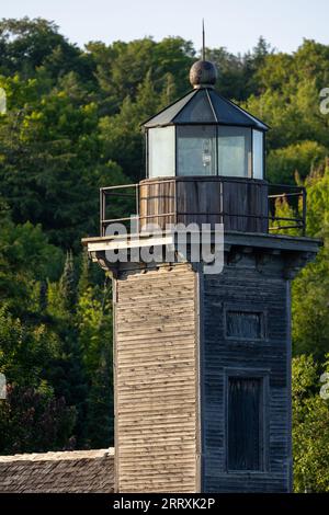 East Channel Lighthouse in Munising Michigan Stock Photo - Alamy