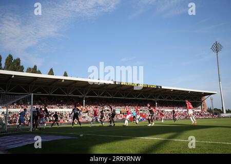 A general view of SToK Cae Ras, Home of Wales during the International ...