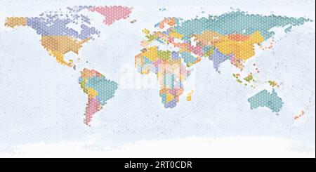 World Map From Triangles Infographic Element Vector Illustration Stock ...