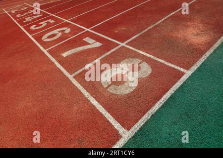 Plastic runway number Stock Photo - Alamy