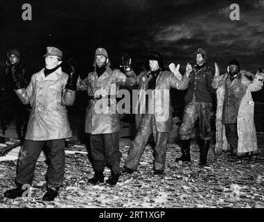 Germans Captured on Greenland -- Coast Guardsmen Guard a Group of ...