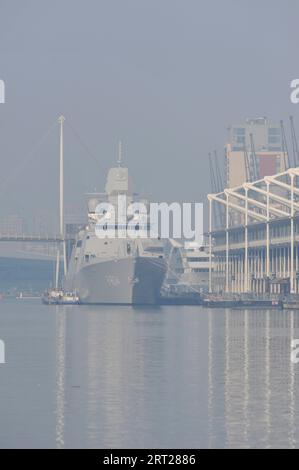 The Dutch Navy (Koninklijke Marine) frigate HNLMS Tromp (F803) arriving ...