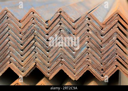 angle iron cross section in the construction site Stock Photo - Alamy