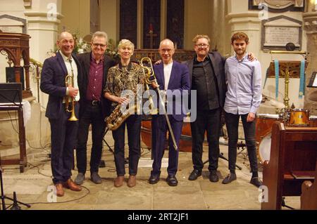Chris Coull, Josephine Davies Mark Bassey Sextet, St Andrews Church, Hove, East Sussex, 14 Oct ...