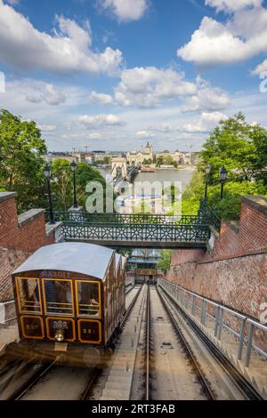 Hungary Buda Hill of Castle Funicular Stock Photo - Alamy