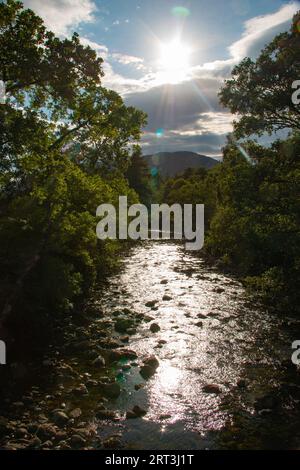 Glenfinnan viaduct Panorama with river Stock Photo - Alamy