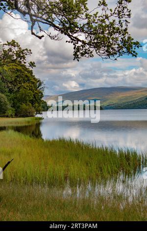 The calm and stillness of idyllic Loch Tay, nr Killin, Scotland Stock ...