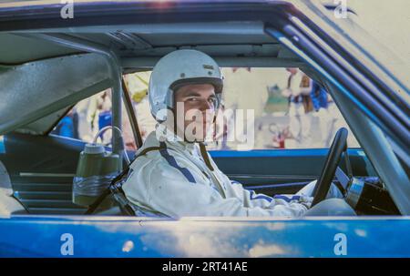 Sam Posey in a Penske Sunoco Camaro at the 1968 Watlins Glen Trans Am ...