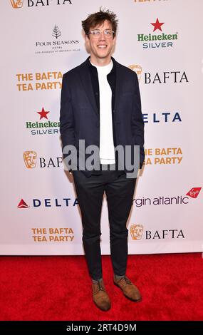 Alex Pritz arrives at the 2023 BAFTA Tea Party, Saturday, Jan. 14, 2023 ...
