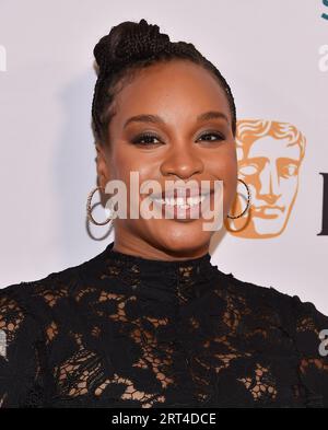 Chinonye Chukwu arrives at the 2023 BAFTA Tea Party, Saturday, Jan. 14 ...