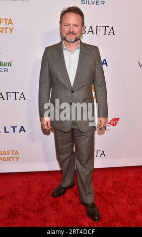 Rian Johnson arrives at the 2023 BAFTA Tea Party, Saturday, Jan. 14 ...