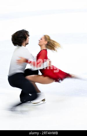 Maria KAZAKOVA & Georgy REVIYA (GEO), during Ice Dance Practice, at the ...