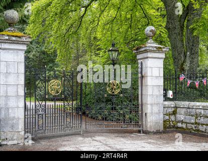 Balmoral Castle Gate Stock Photo - Alamy
