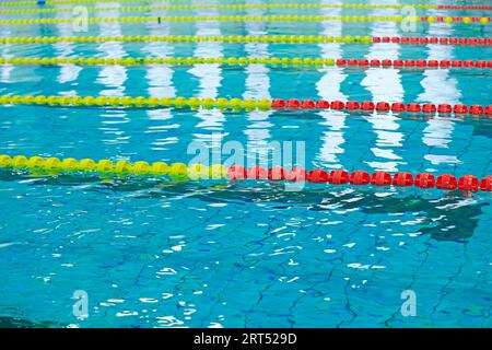 lane isolation line in a swimming pool Stock Photo - Alamy