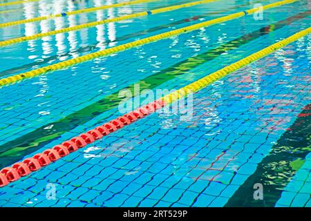 lane isolation line in a swimming pool Stock Photo - Alamy