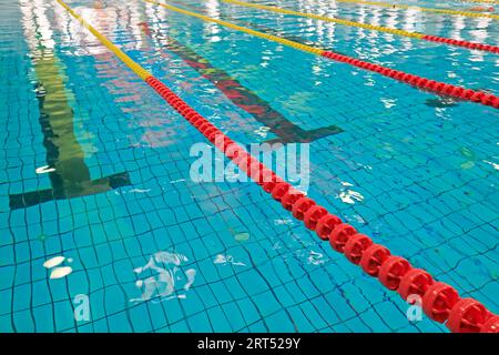 lane isolation line in a swimming pool Stock Photo - Alamy