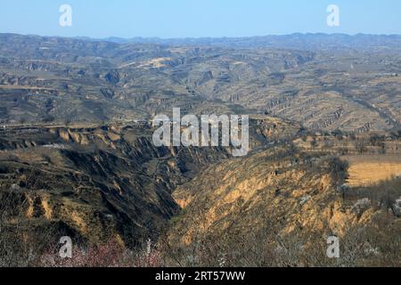 Natural Scenery of Loess Plateau in China Stock Photo - Alamy