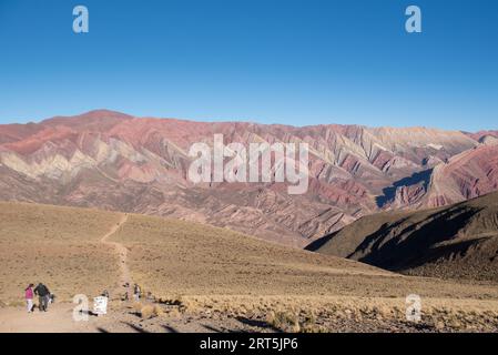 El Hornocal, Argentina : 2023 June 8: People in the Serrania de ...