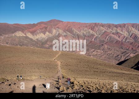 El Hornocal, Argentina : 2023 June 8: People in the Serrania de ...