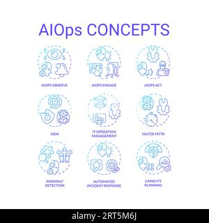 2D thin linear gradient anomaly detection icon Stock Vector Image & Art ...
