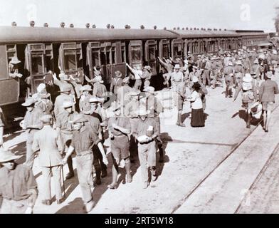 South Africa railway 1914 Stock Photo - Alamy